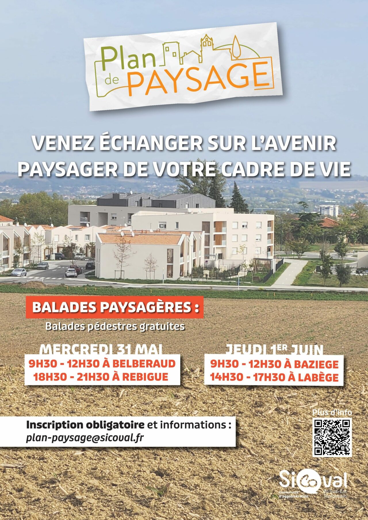 Plan de Paysage : Balade Paysagères - Auzeville-Tolosane